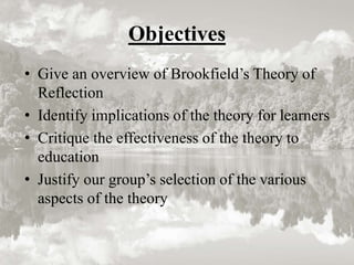 Brookfields theory of reflection | PPTX