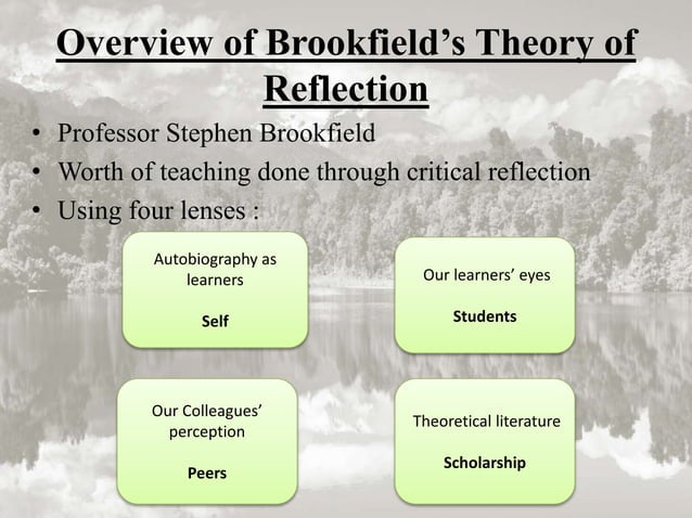Brookfields theory of reflection | PPTX | Educational Assessment ...