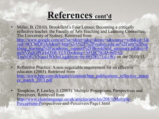 Brookfields theory of reflection | PPTX