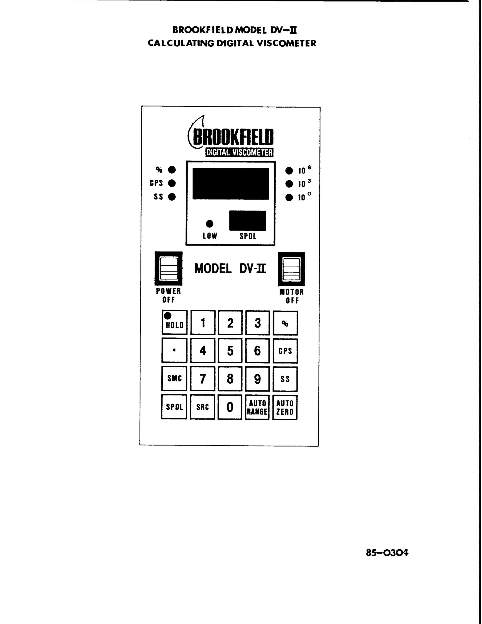 Brookfield viscometer dv-ii manual | PDF | Auto Safety | Automotive