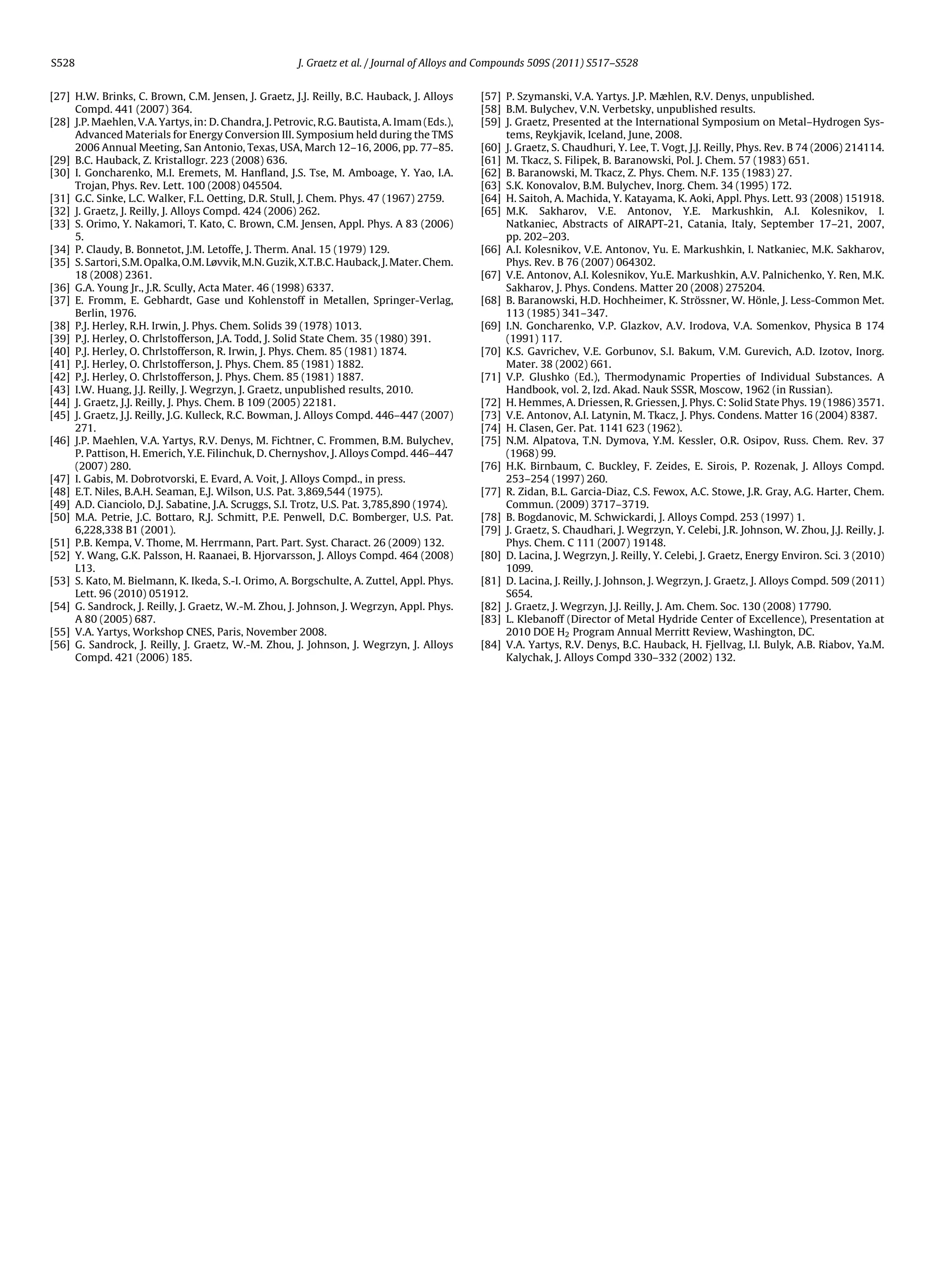Aluminum hydride, alane review paper Jason Graetz | PDF