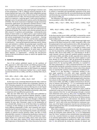 Aluminum hydride, alane review paper Jason Graetz | PDF