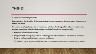 Brooklyn bridge by hart crane.ppt prepared by Noman | PPTX
