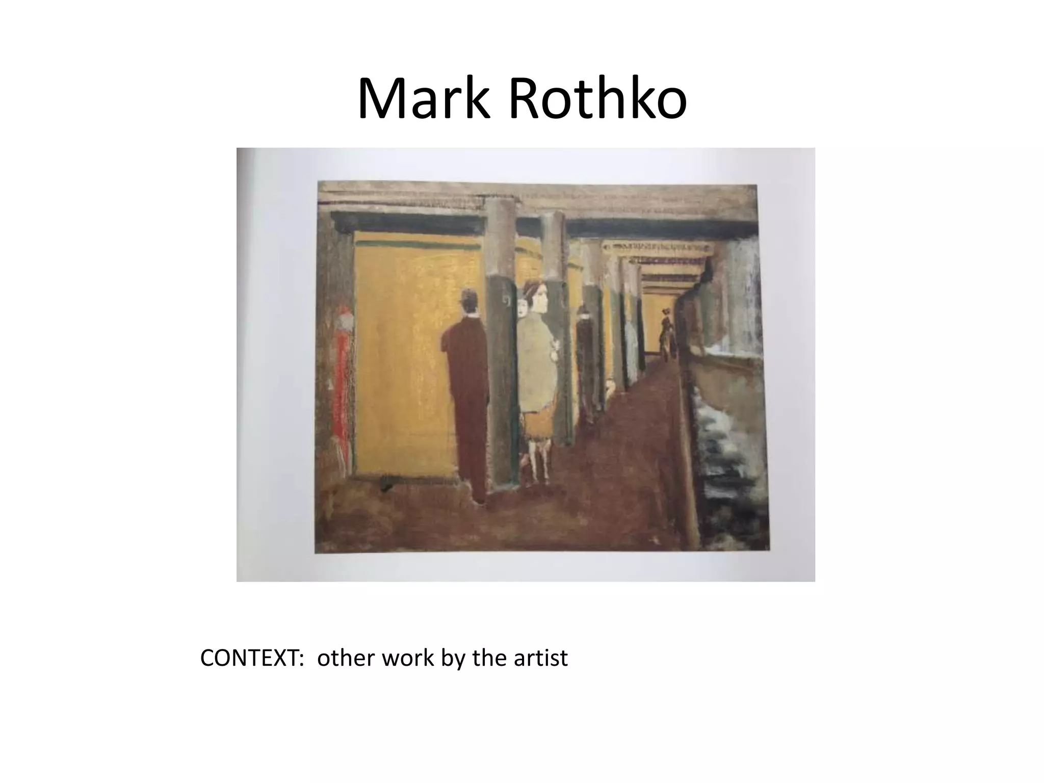 Brooklyn lesson plan- Mark Rothko's Subway | PPTX