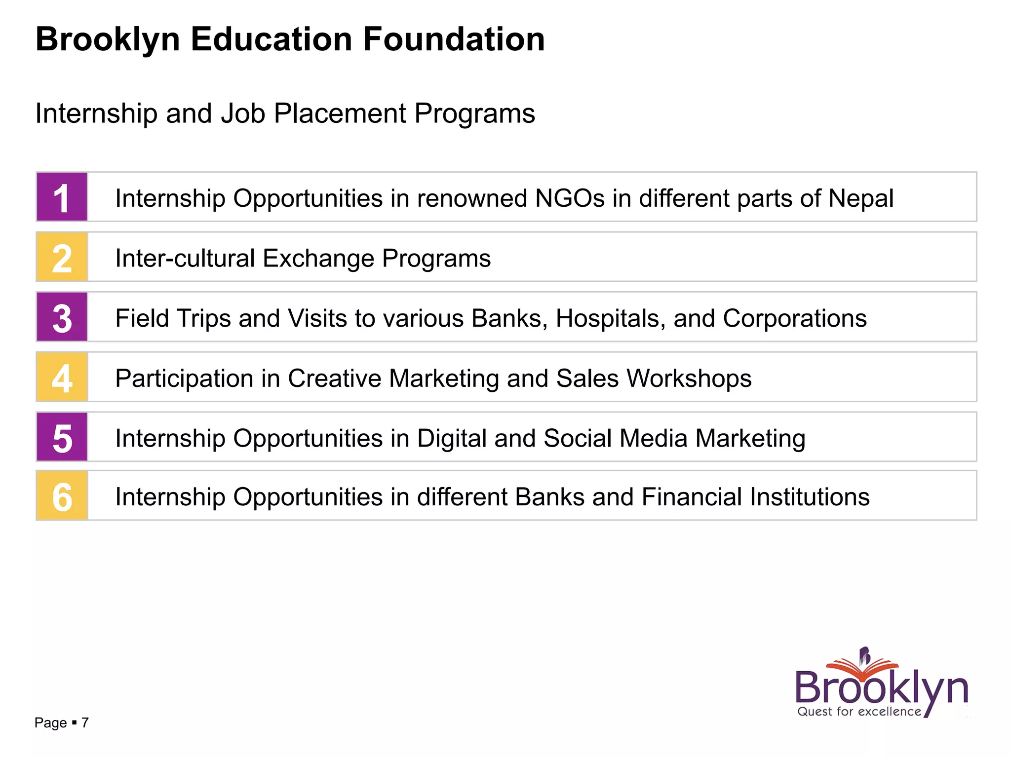 Brooklyn Education Foundation | PPT