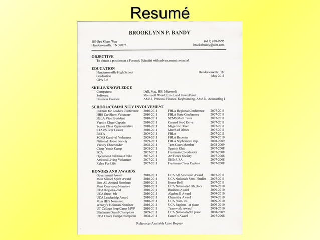 Brooklynn Bandy Career Portfolio | PPT