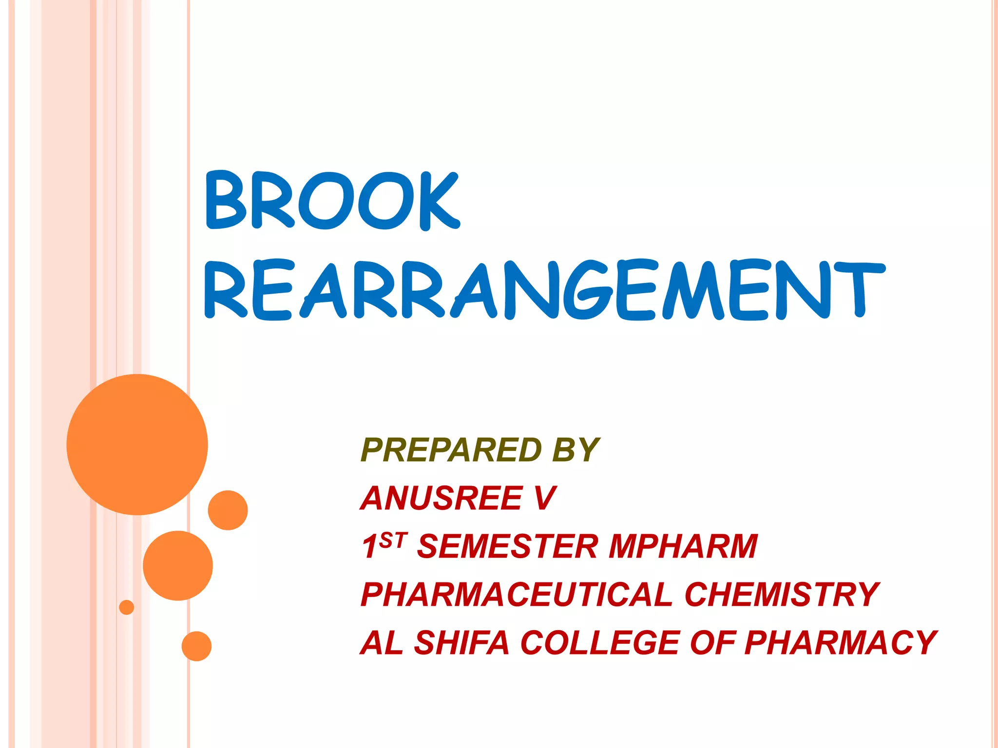 Brook rearrangement | PPTX