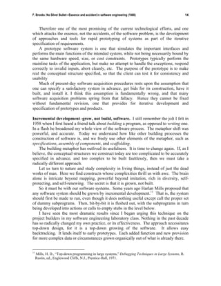 No Silver Bullet - Essence and Accident in Software Engineering | PDF