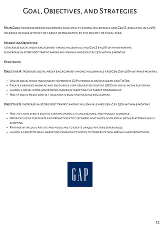 Gap Integrated Marketing Plan | PDF