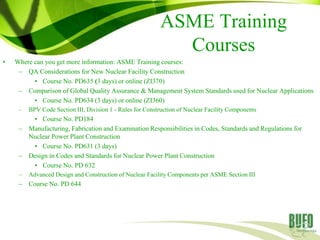 Development of ASME Codes and Standards | PPTX