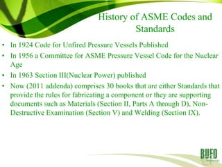 Development of ASME Codes and Standards | PPTX