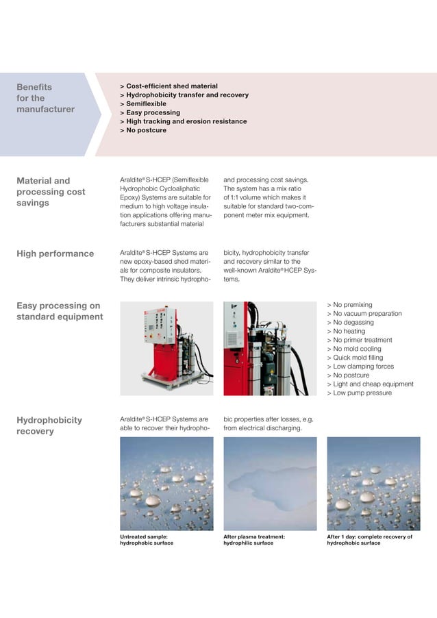 Araldite® S-HCEP systems - Brochure | PDF | Chemistry | Science