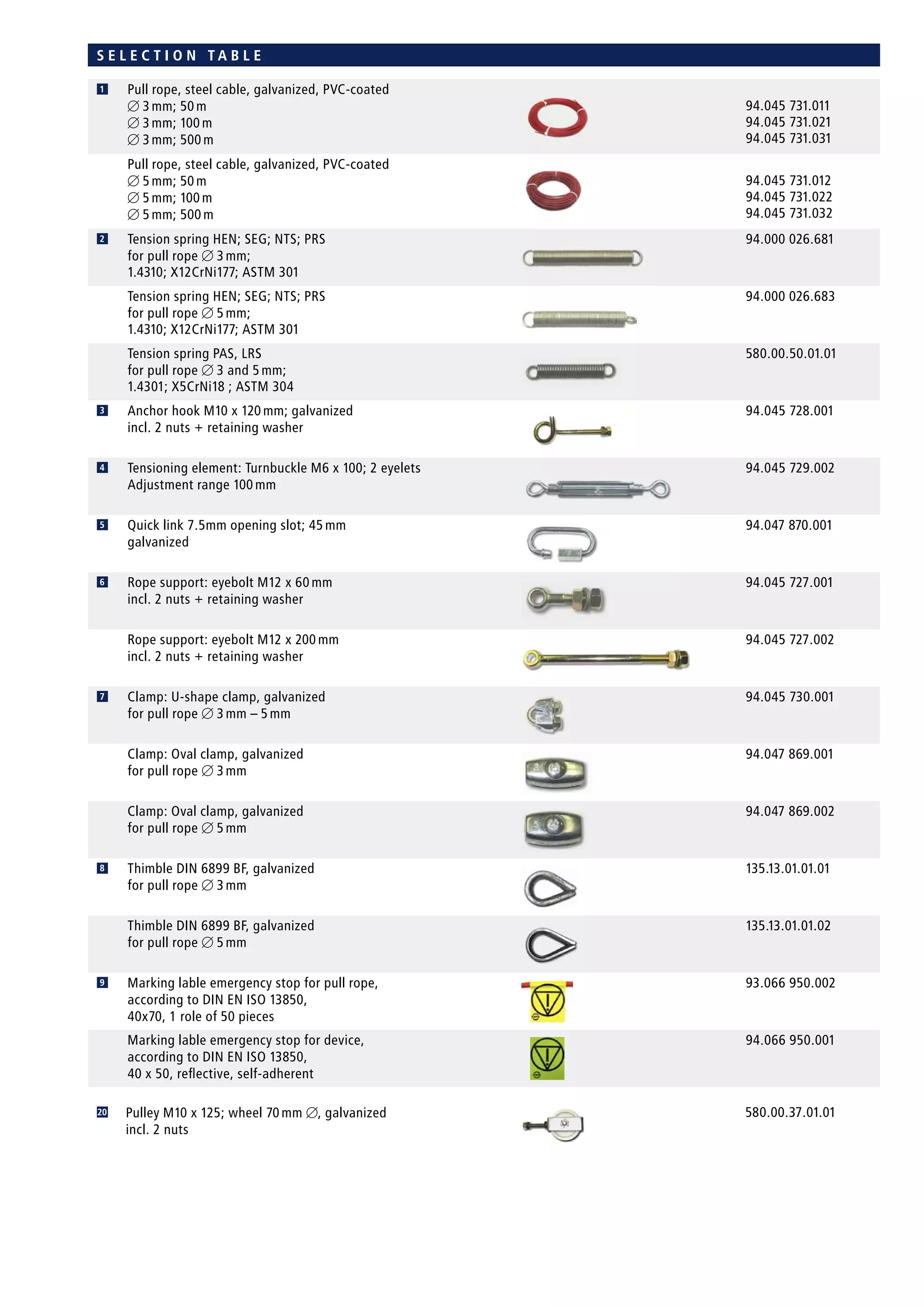 Broshure components-pull-rope-system | PDF