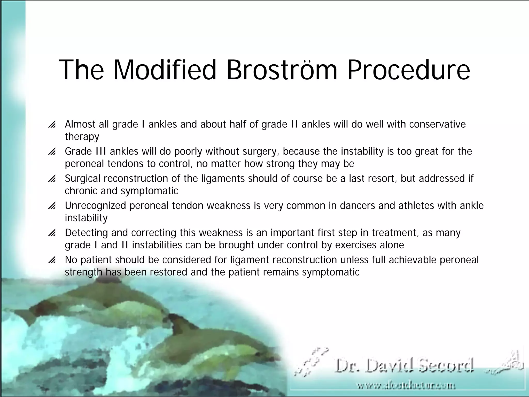 BroströM Procedure Presentation | PDF