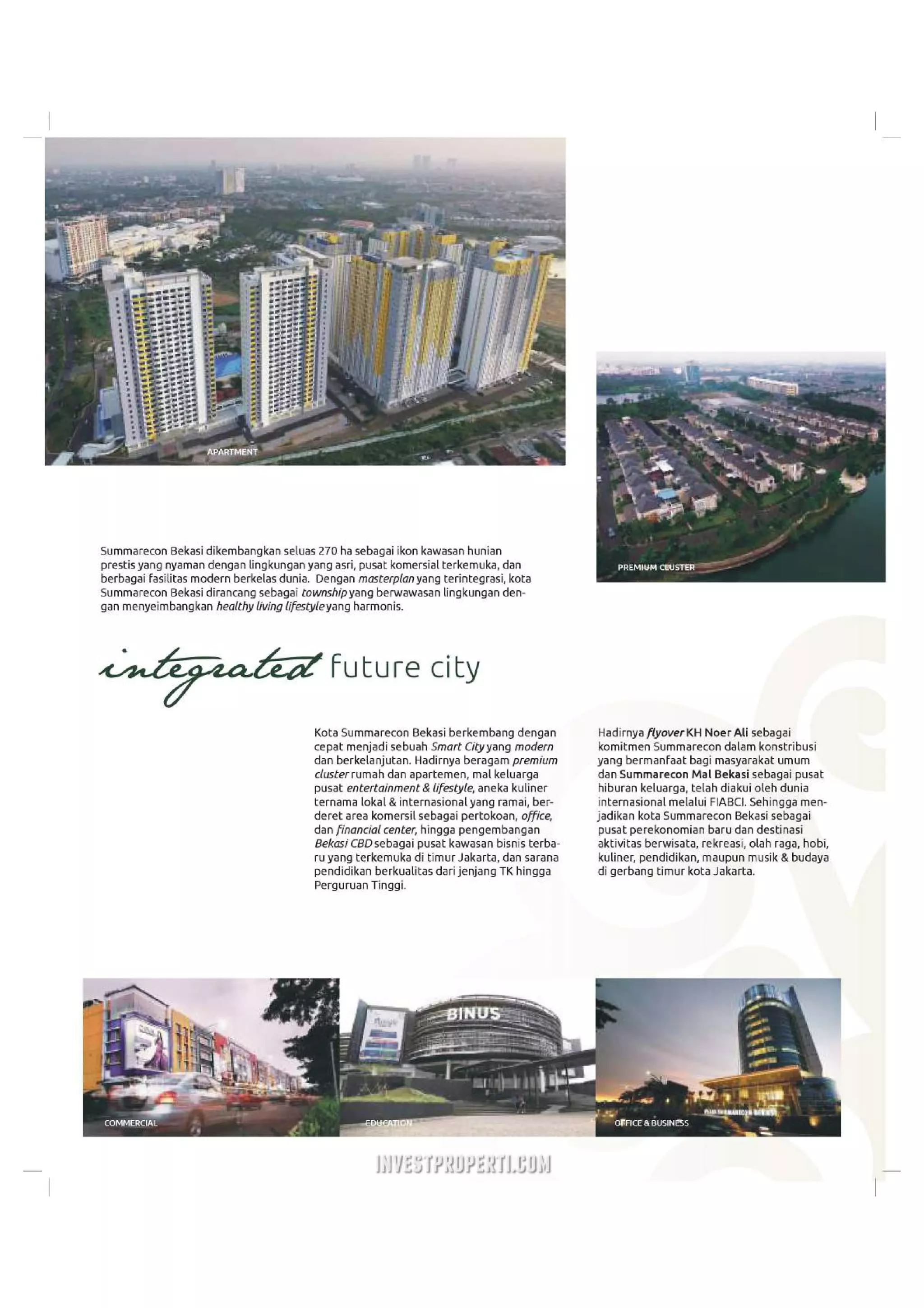 Brosur Cluster Olive Residence Summarecon Bekasi | PDF