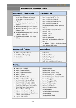 Brosur cronos erp-intelligence-payroll-v1.5 | PDF