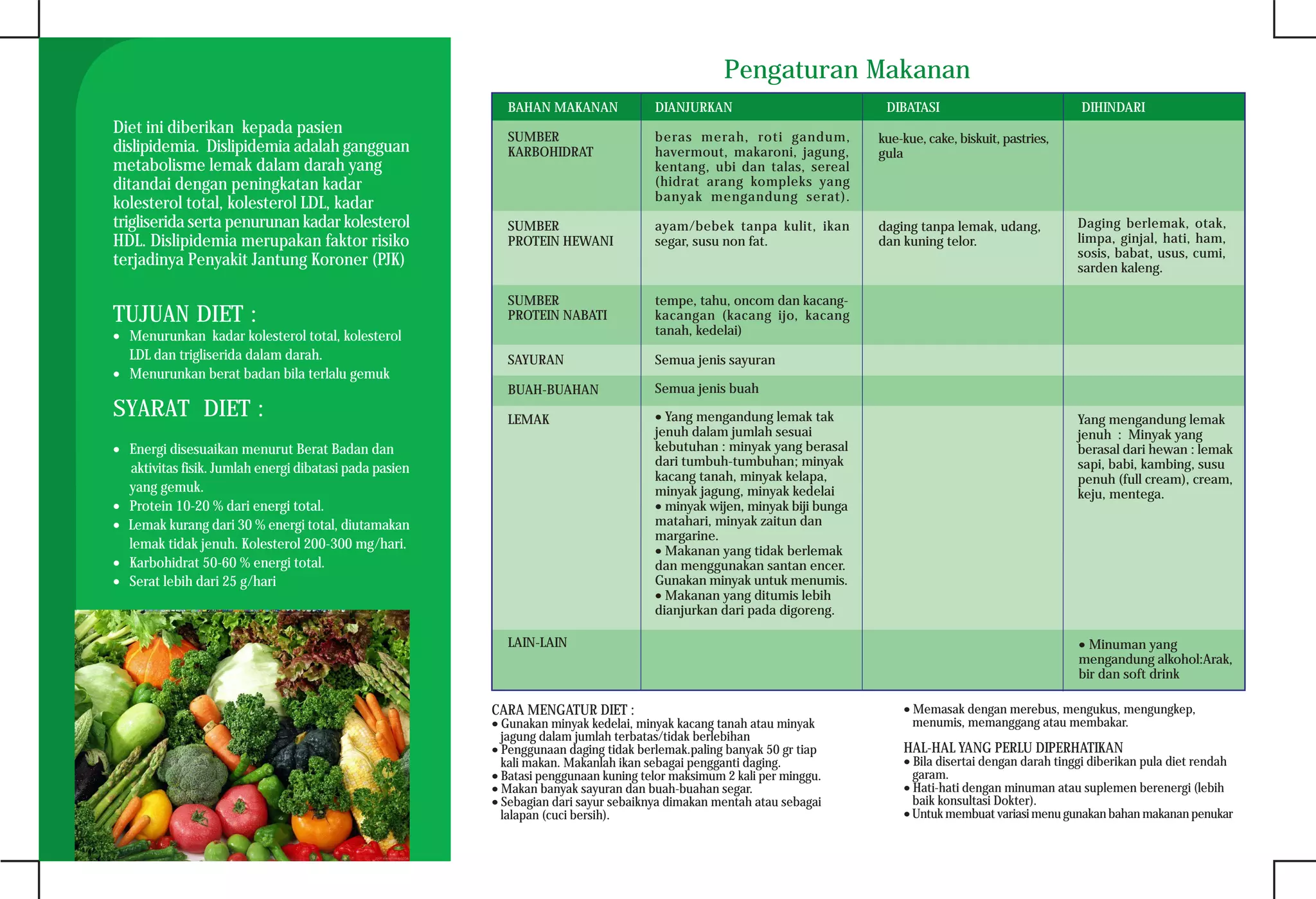 Brosur diet-rendah-lemak-dan-kholesterol1 | PDF
