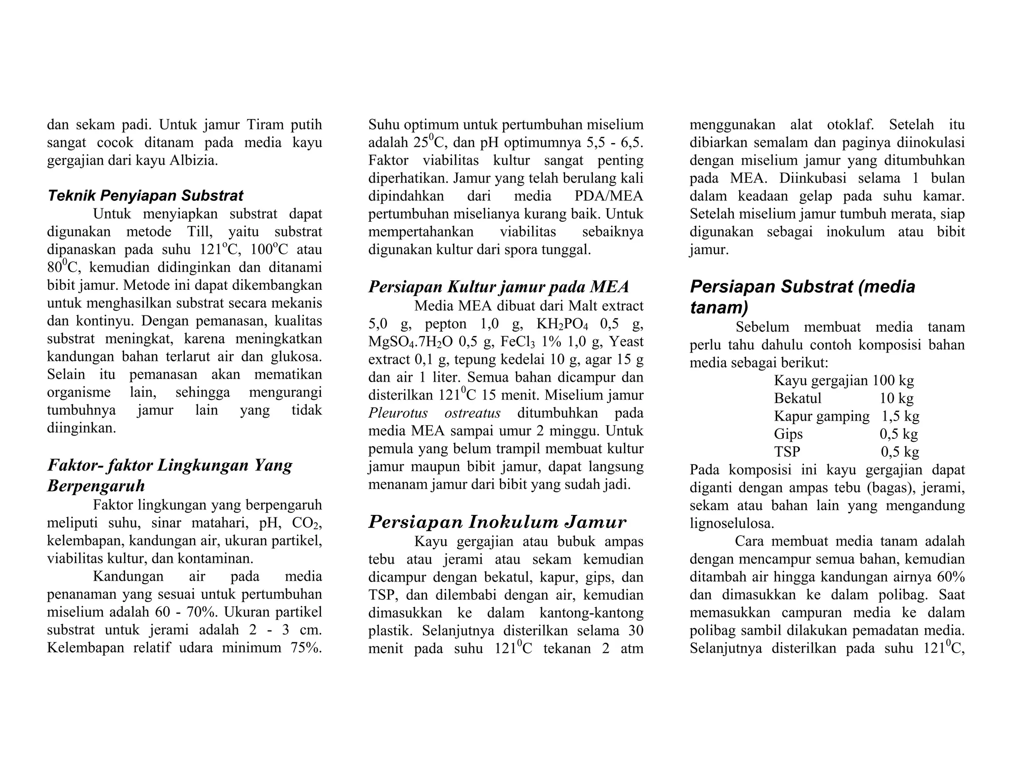 Brosur-Teknik- budidaya-jamur | PDF