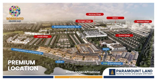 Brosur Ruko Sorrento Grande-East Paramount Land | PPT