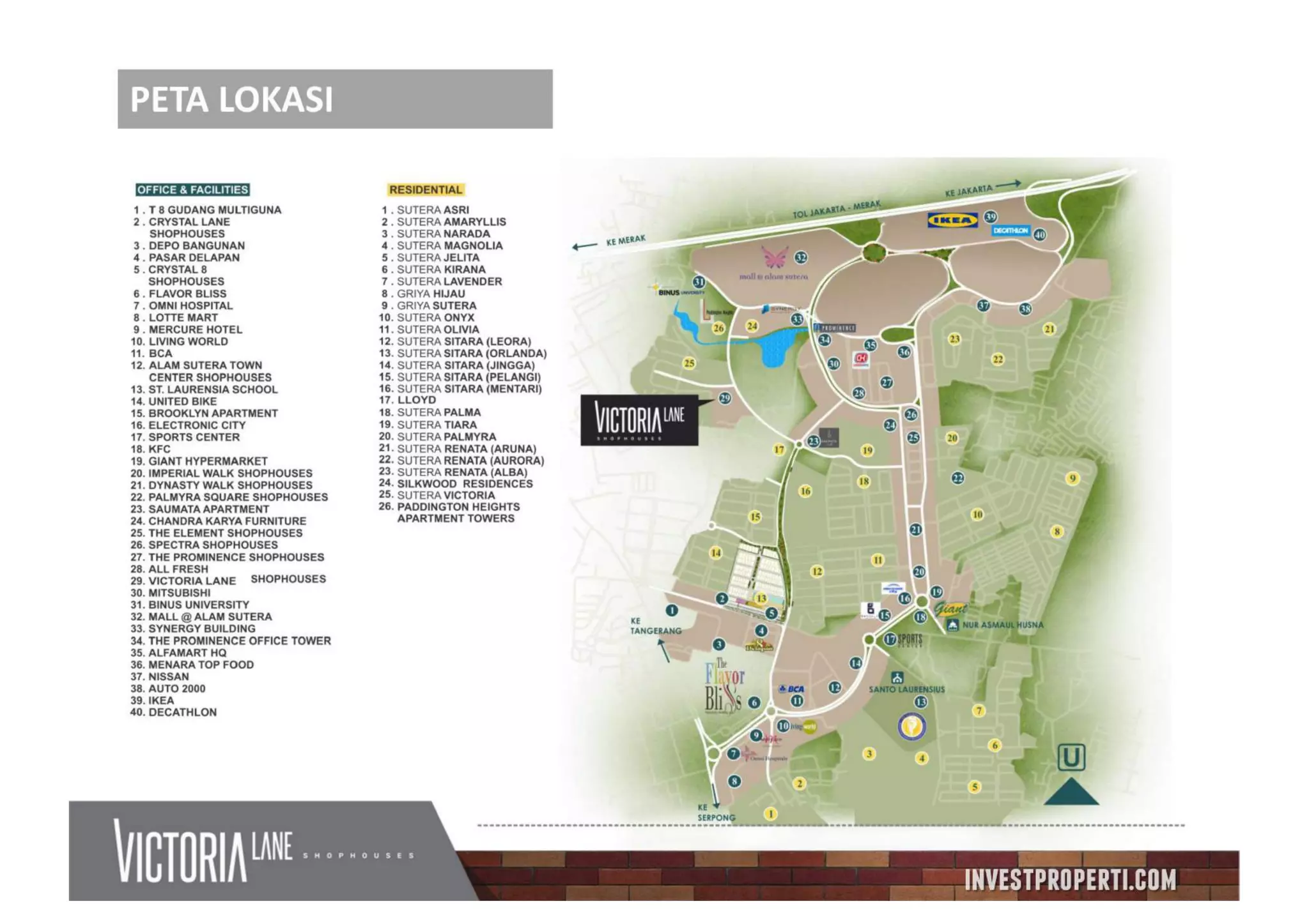 Brosur Ruko Victoria Lane Alam Sutera | PPT