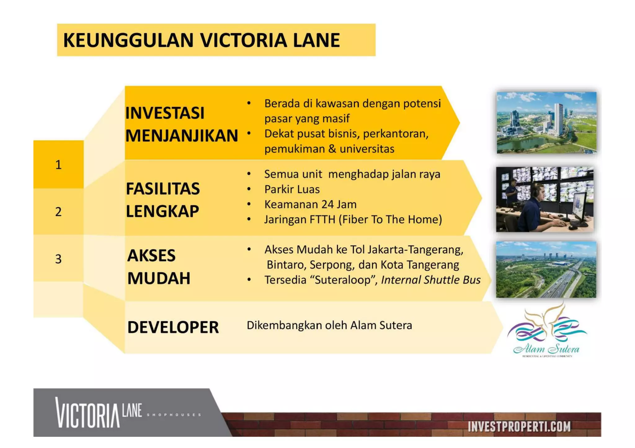 Brosur Ruko Victoria Lane Alam Sutera | PPT