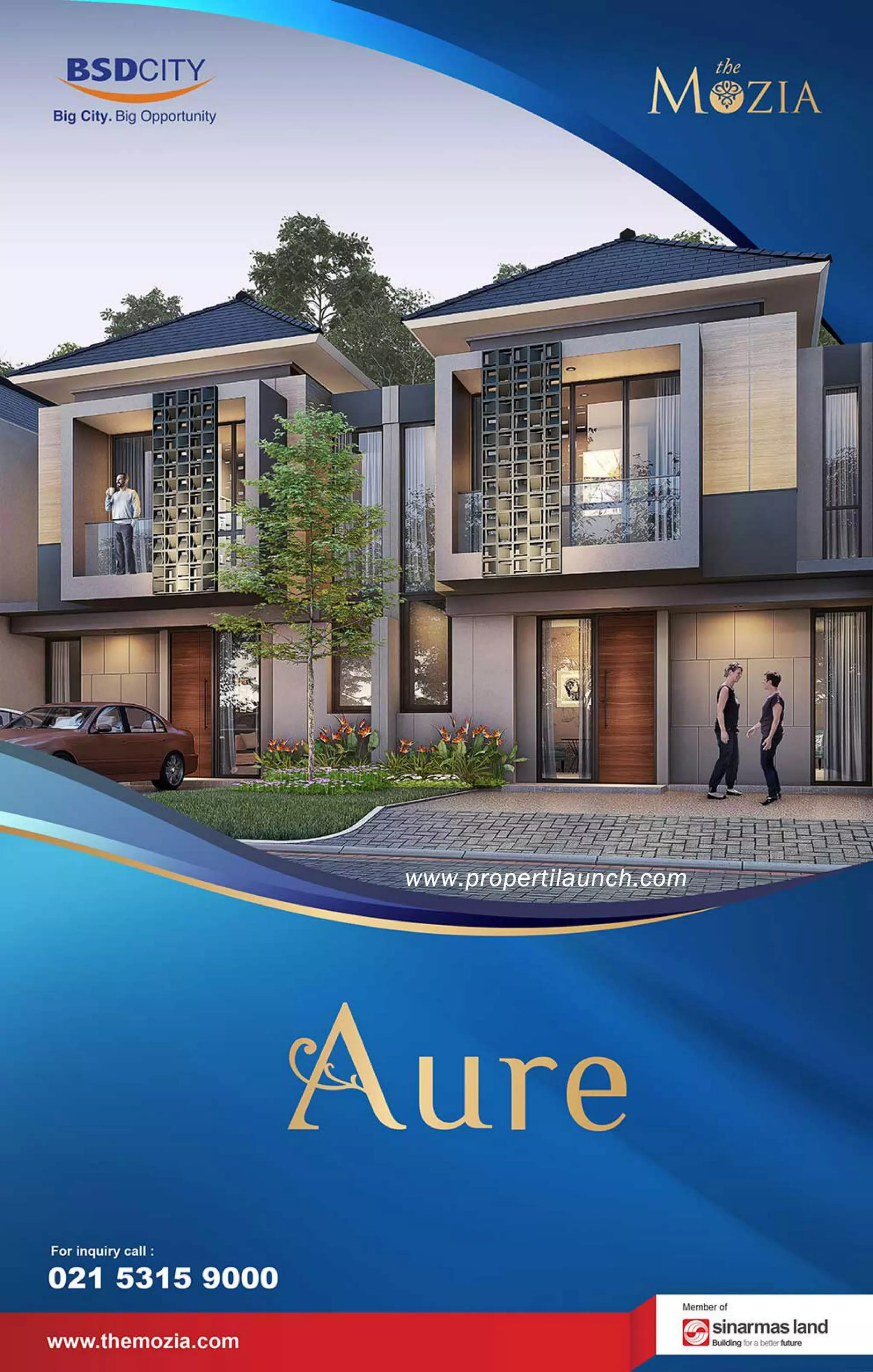 Brosur Rumah Cluster Aure at The Mozia BSD | PDF