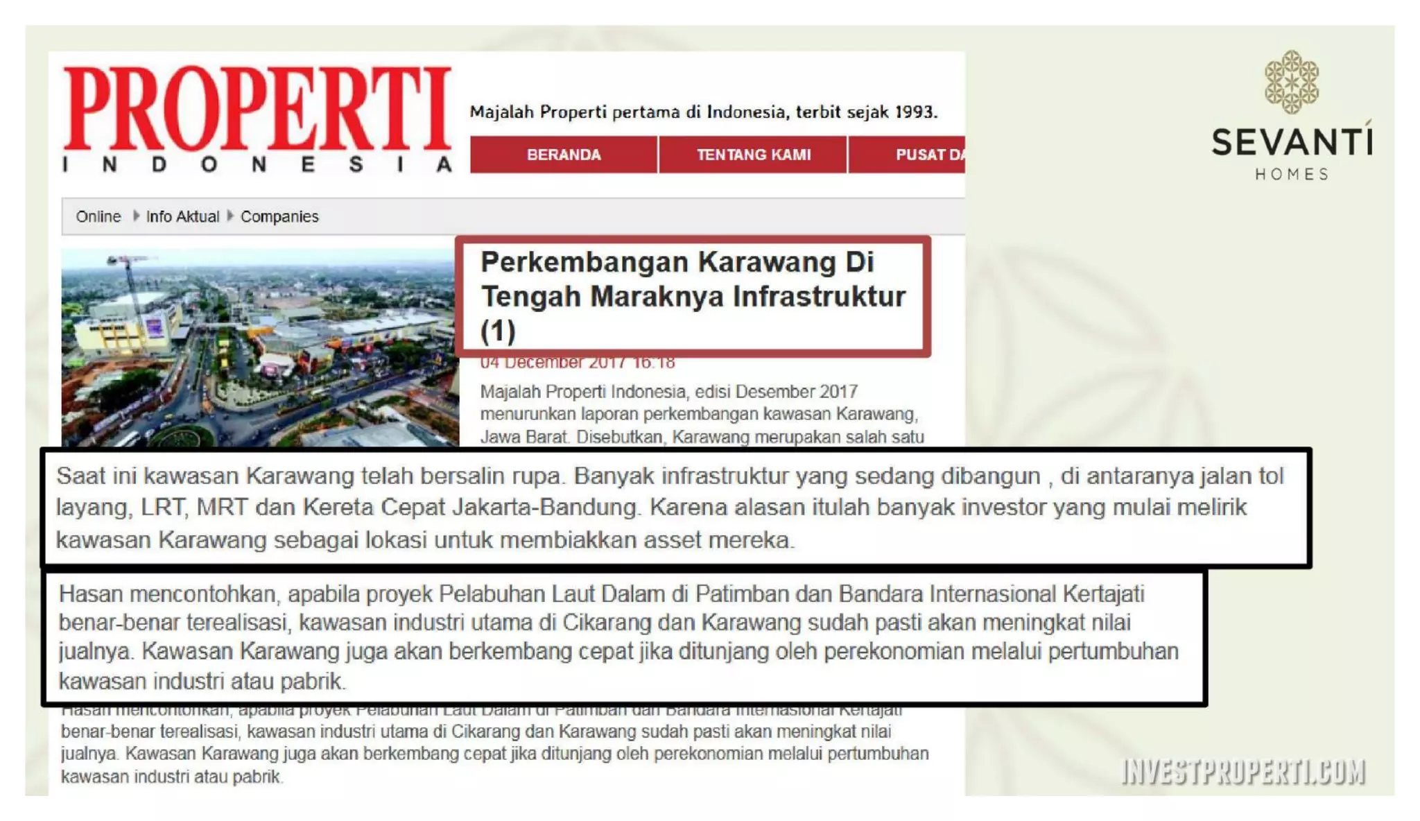 Brosur Rumah Sevanti Homes Summarecon Emerald Karawang | PDF