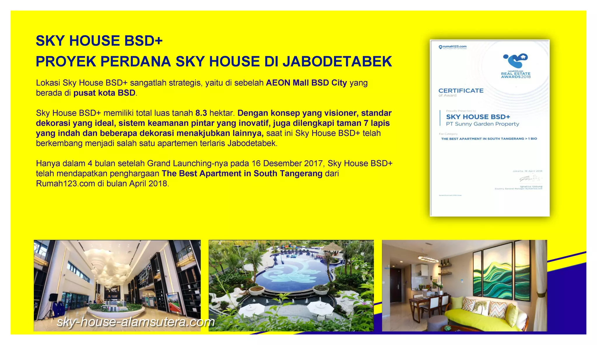 Brosur Apartemen Sky House Alam Sutera | PDF