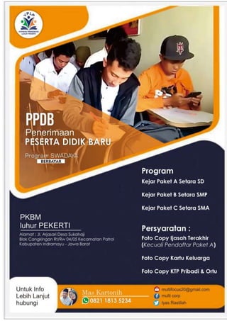 CONTOH BROSUR PPDB | PDF