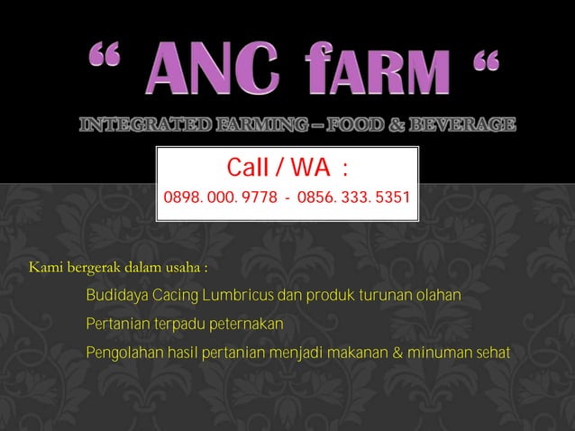 READY 5 JENIS CACING LUMBRICUS MERAH | PDF