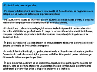 BROSURA ELECTRONICA - PROIECTUL DE PARTENERIAT MULTILATERAL COMENIUS ...