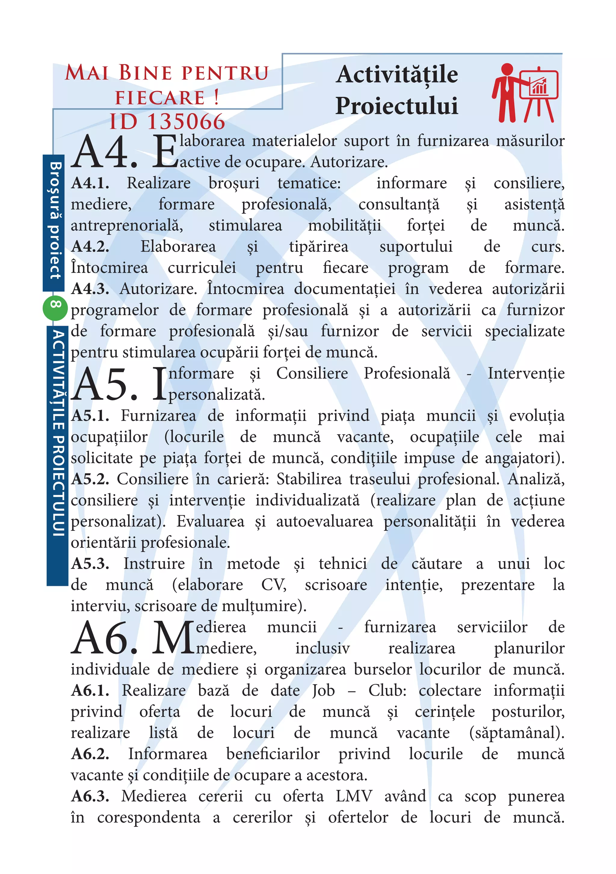 Brosura proiect Mai bine pentru fiecare | PDF