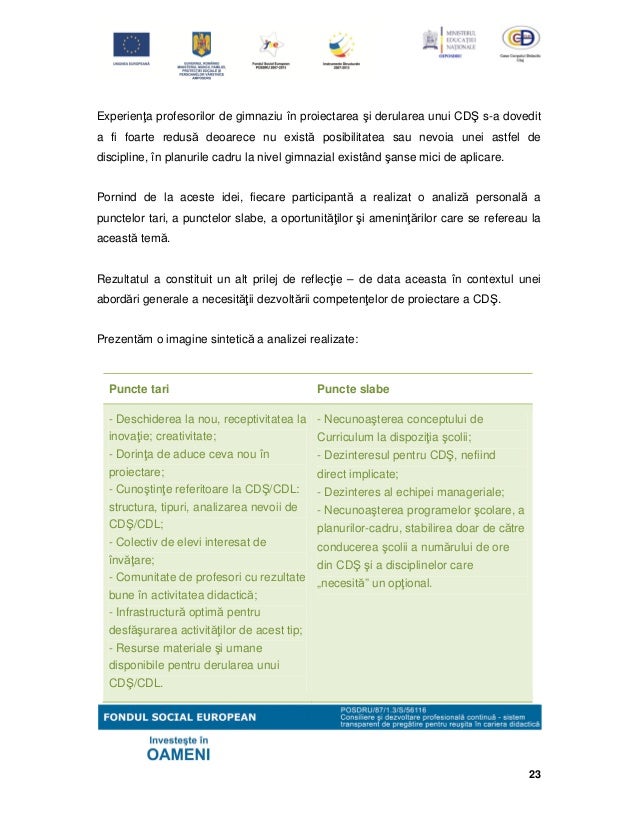 Brosura reusita in cariera didactica