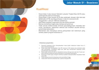 Brosur beasiswa s1_paramadina | PPT