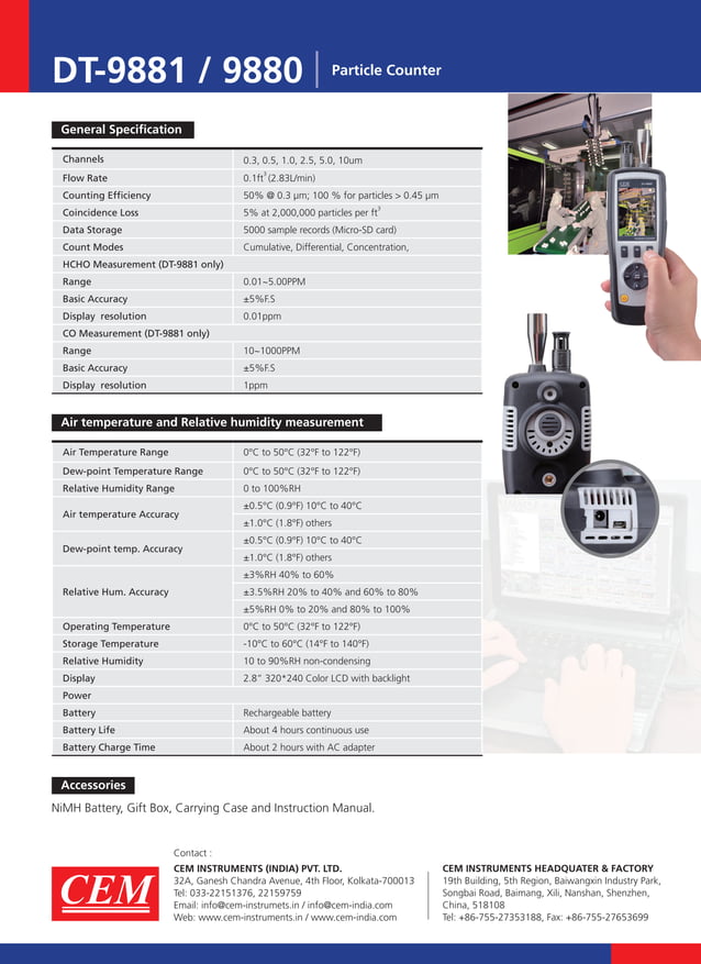 Brochure Datasheet CEM DT 9881 | PDF | Consumer Electronics ...
