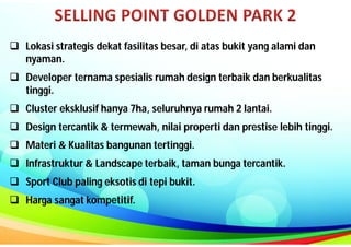 Brosur Golden Park 2 Serpong Cluster Flower Garden Ext | PDF
