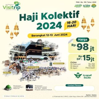 Brosur Haji 2024 - brosur keberangkatan haji 2024 | PDF