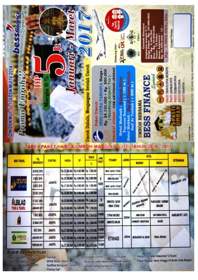 Brosur haji bess finance | PDF