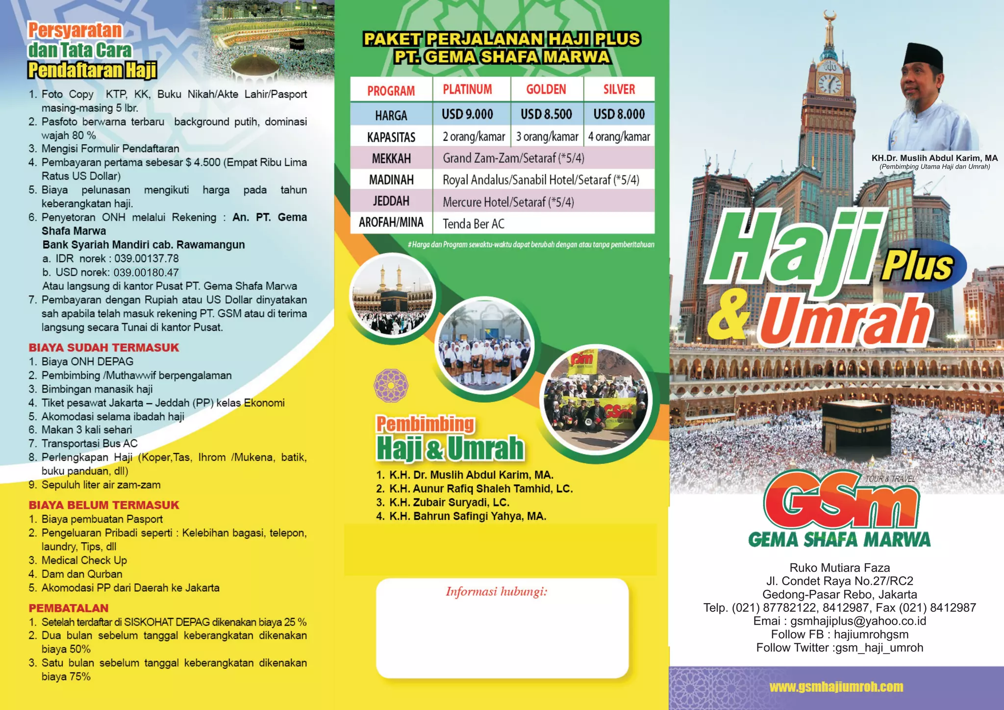 Brosur haji umroh gsm 2015 | PDF