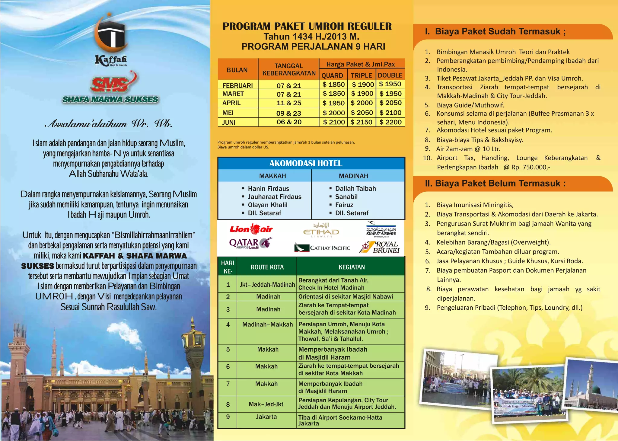 Brosur Umroh Reguler | PDF