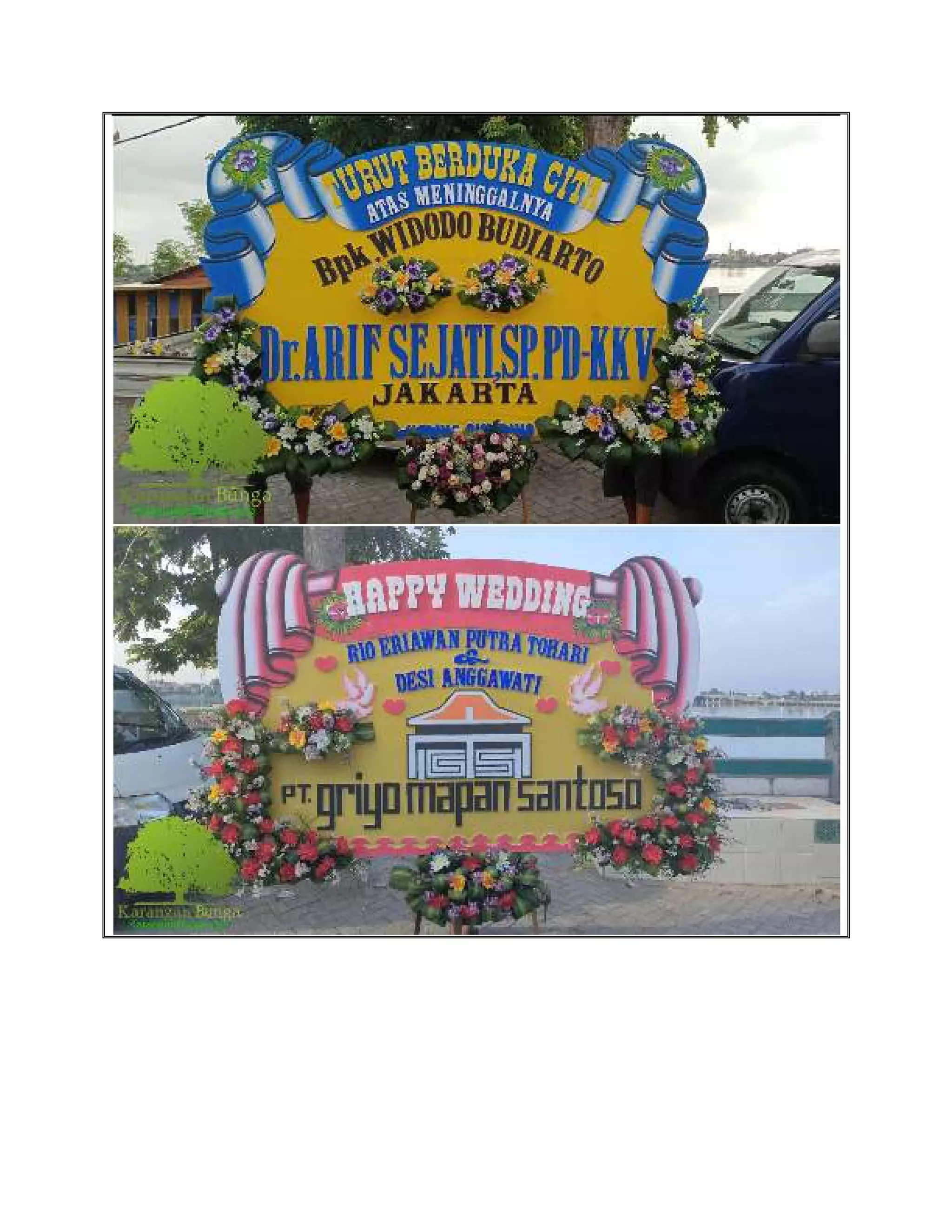 Karangan Bunga Surabaya Katalog Harga Karangan Bunga Papan | PDF