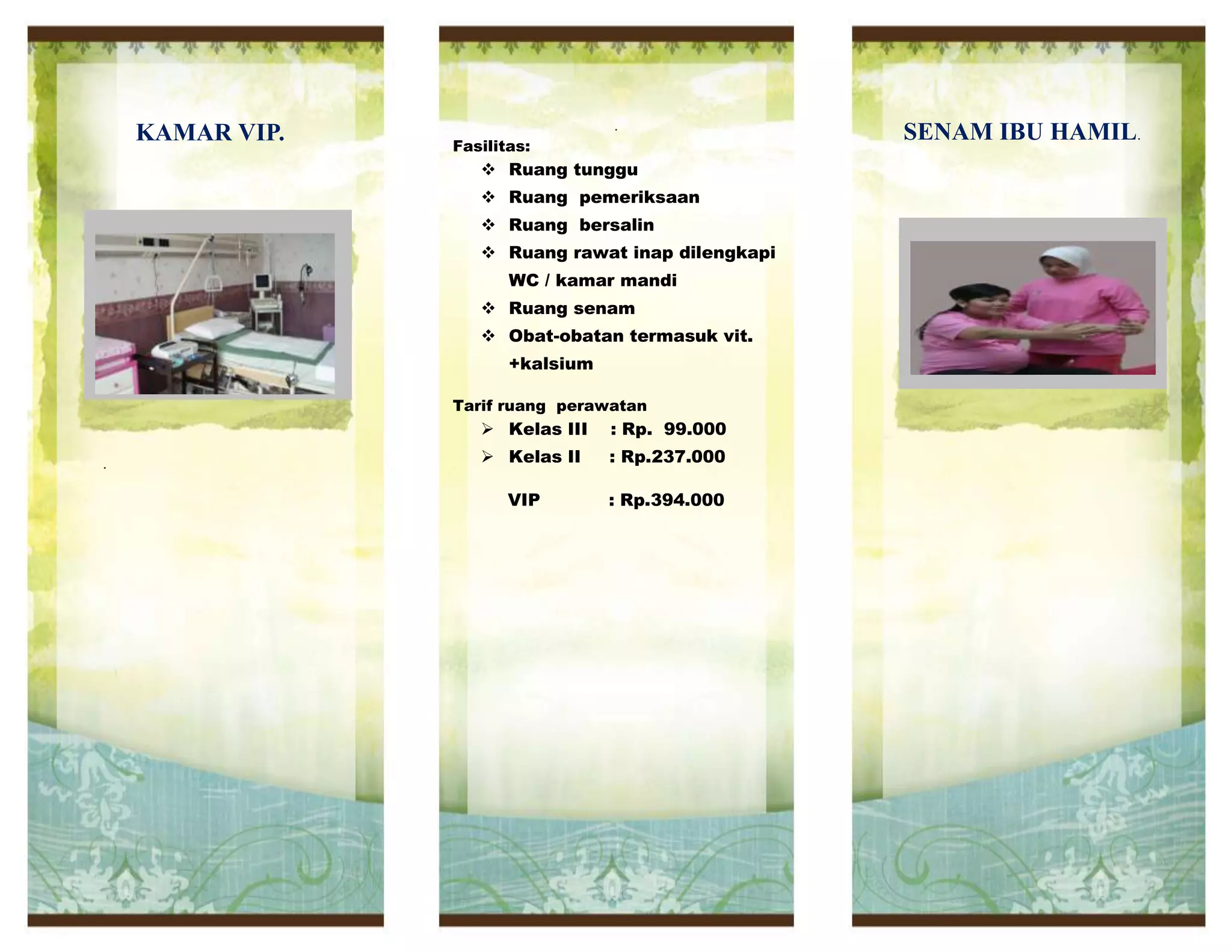Brosur klinik kebidanan 3 | PPT