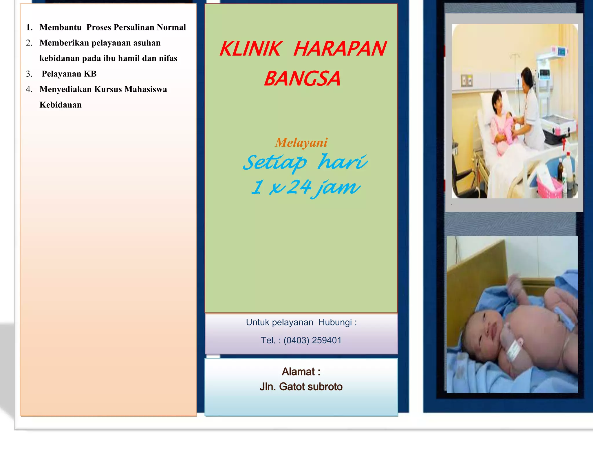 Brosur klinik kebidanan 6 | DOCX