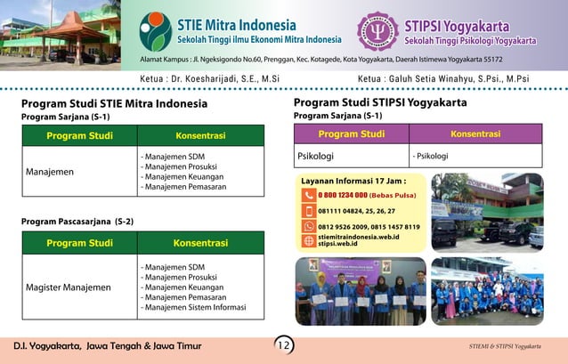 Brosur kuliah karyawan diy, jateng, jatim dan bali | PPT