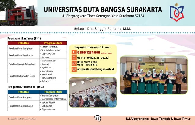 Brosur kuliah karyawan diy, jateng, jatim dan bali | PPT