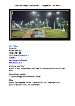 Brosur lampu pju 2 in 1 | PDF