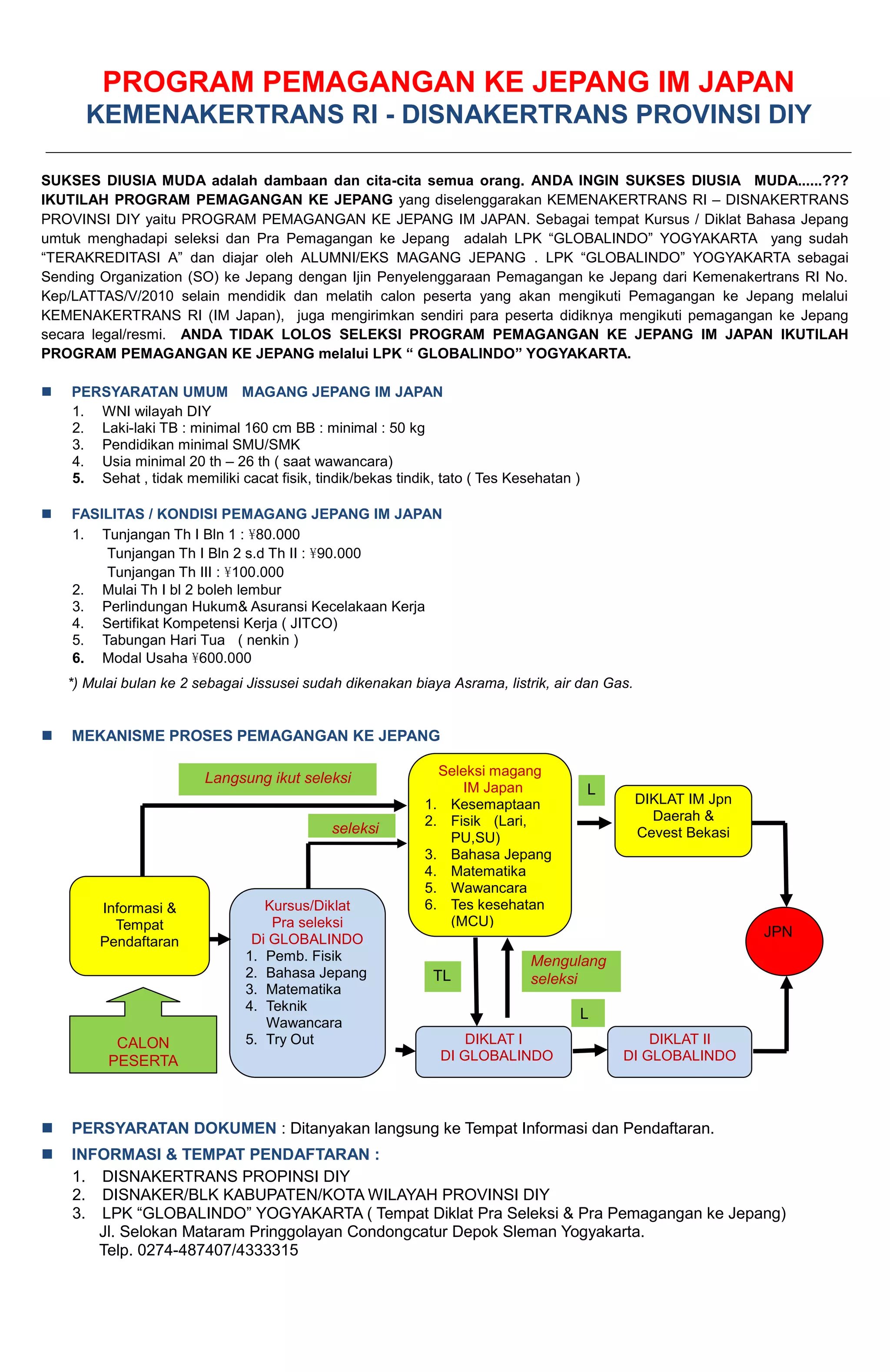 Brosur magang jepang imm new version | PDF
