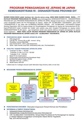 Brosur magang jepang imm new version | DOCX