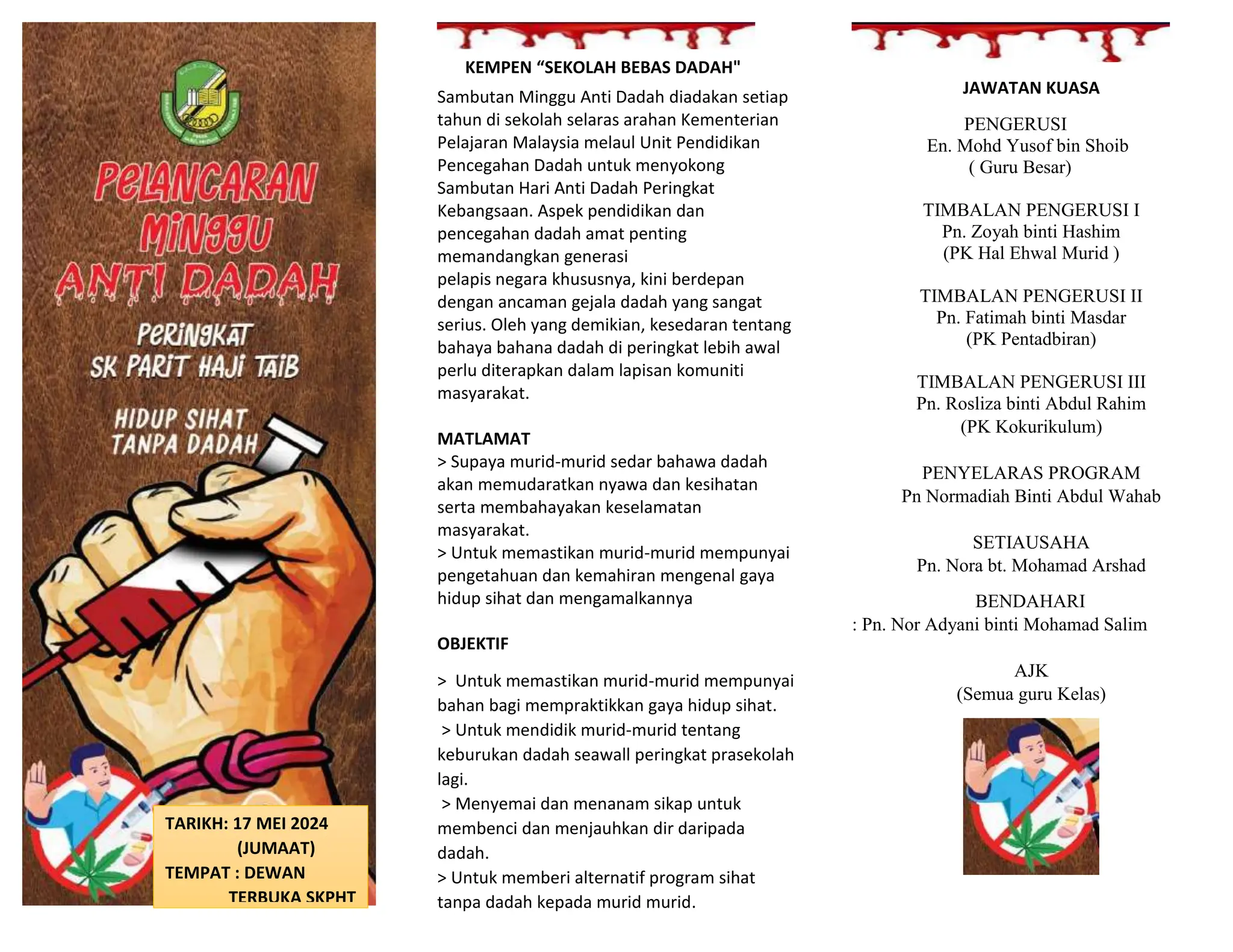 BROSUR Minggu PPDa yang dijalankan di sekolah rendah | DOCX