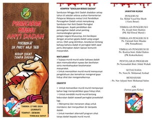 BROSUR Minggu PPDa yang dijalankan di sekolah rendah | DOCX